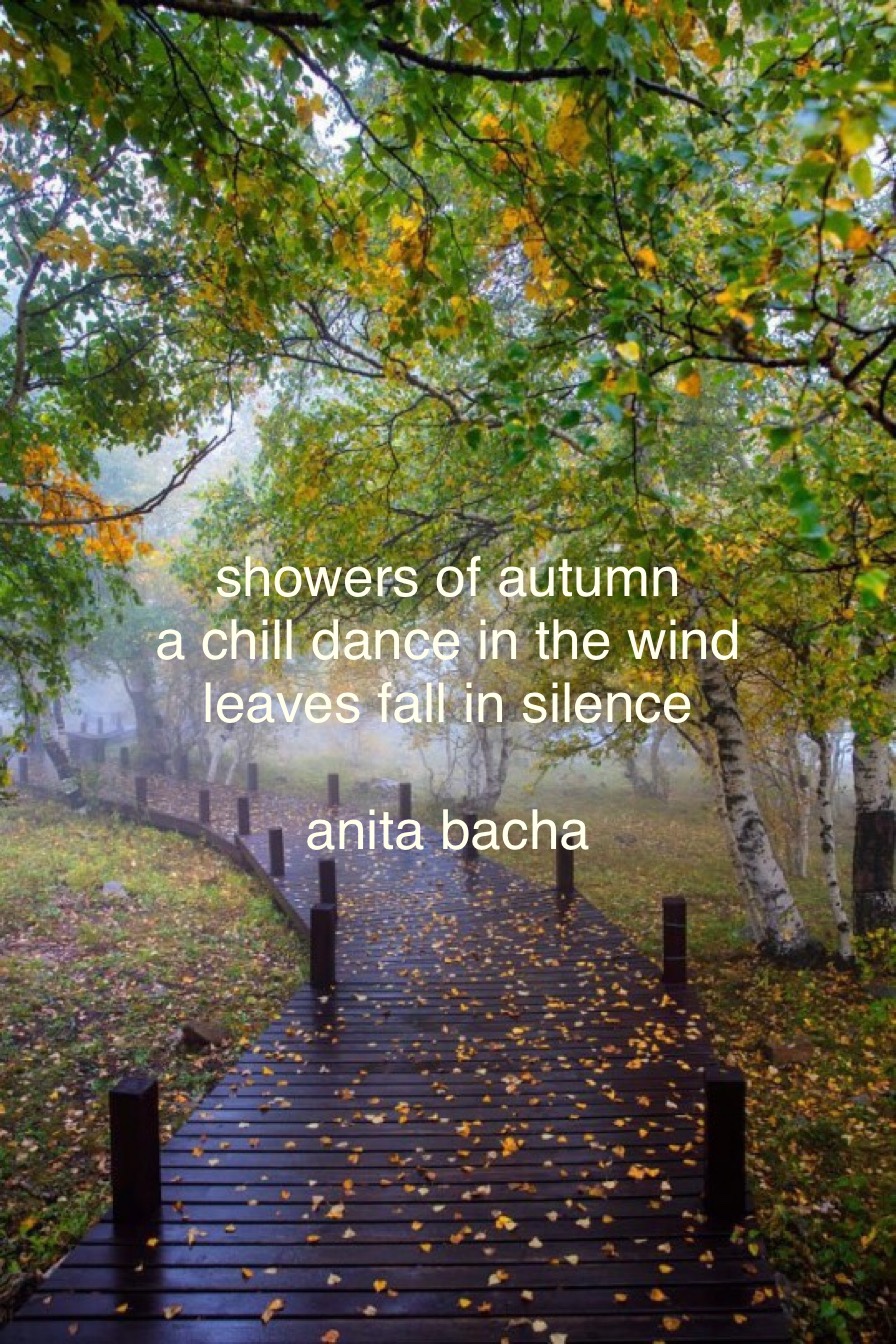 Showers of Autumn – A Haiku Poem by Anita Bacha – Anita Bacha