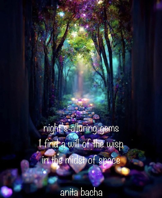 Night Alluring Gems – A Haiku Poem by Anita Bacha – Anita Bacha