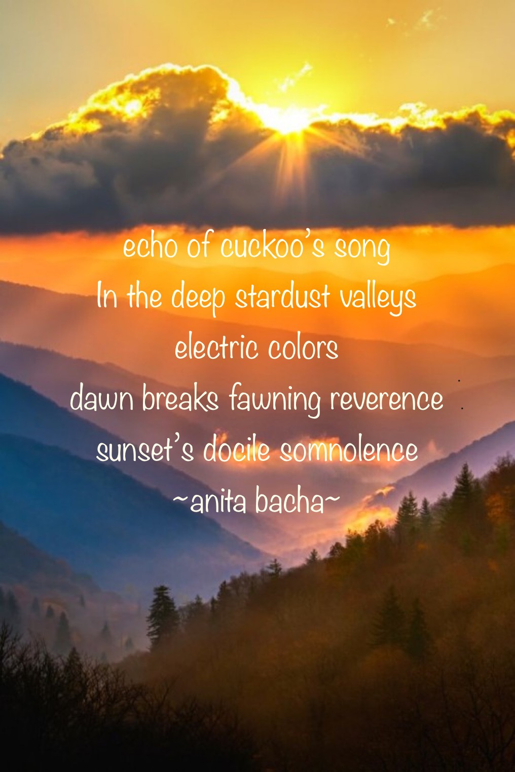 Echo of Cuckoo’s Song – Tanka – A Poem by Anita Bacha – Anita Bacha